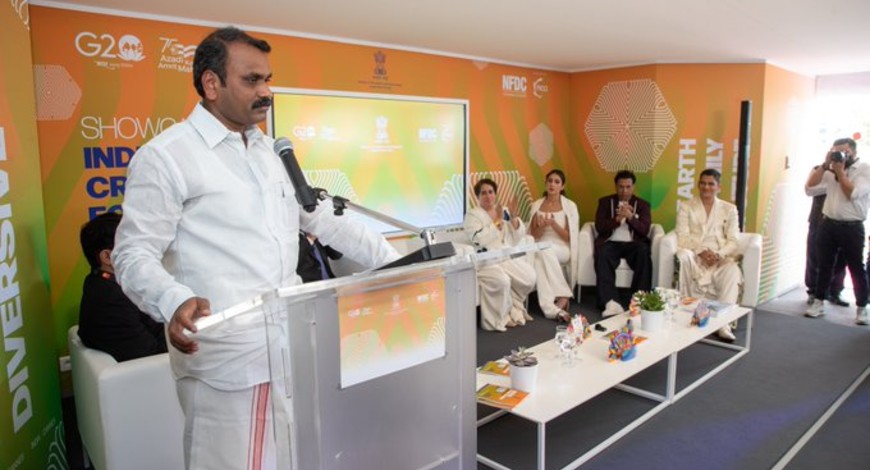 Dr L Murugan inaugurates India Pavilion at Marche du Film, says films ...